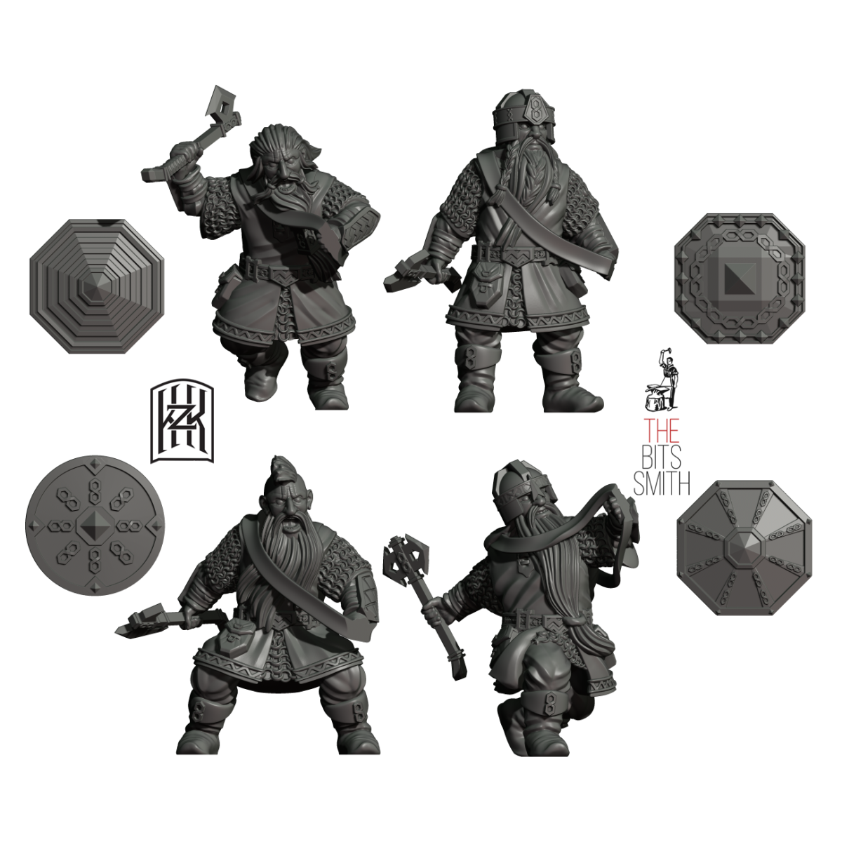 The Bits Smith - Dwarf Warrior with Shield