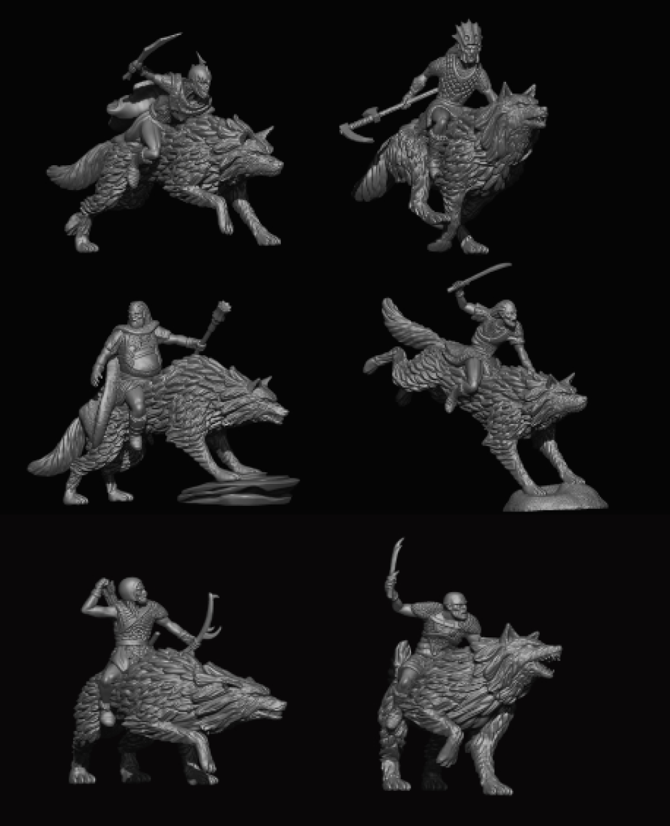 The Bits Smith - Mythlandsminiatures: Wolf-Riders