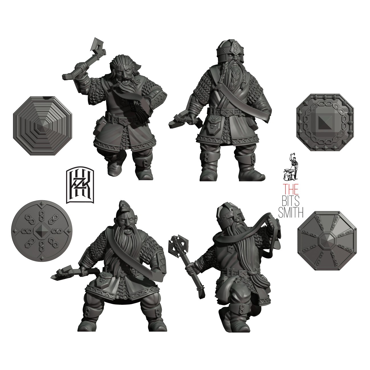 The Bits Smith - Dwarf Warrior with Shield